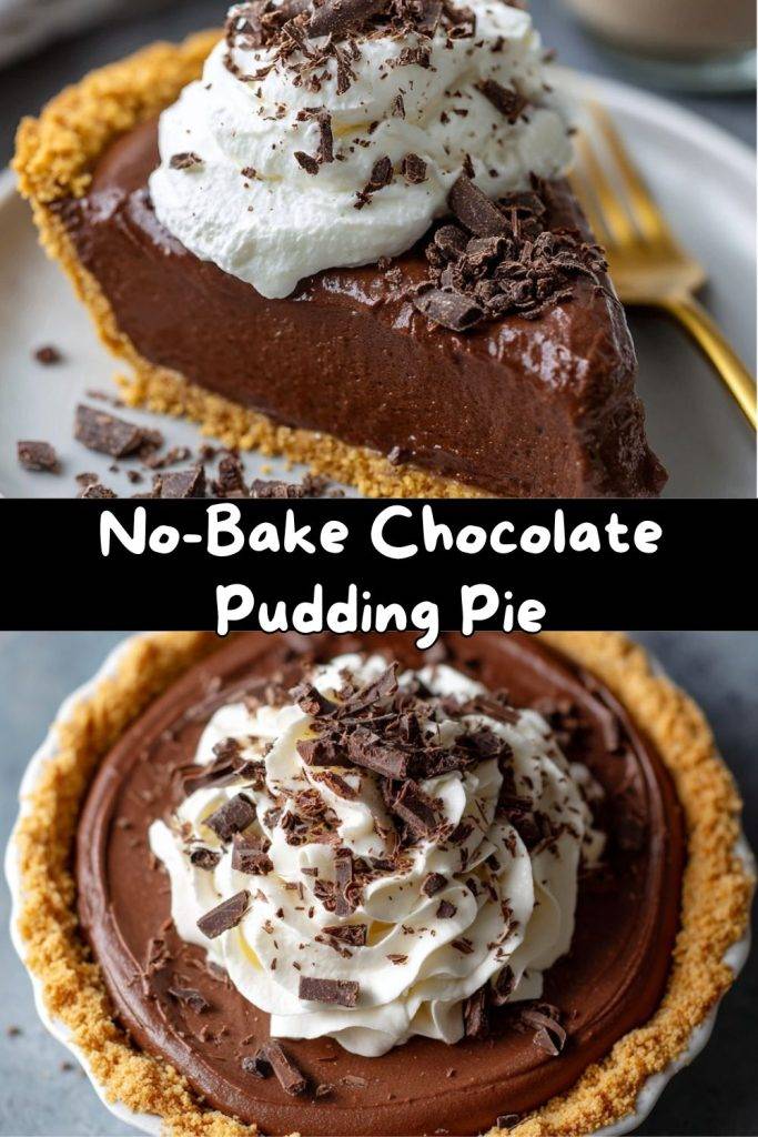 Chocolate Pudding Pie : Silky, Creamy, No-Bake Perfection - Tasty Chow