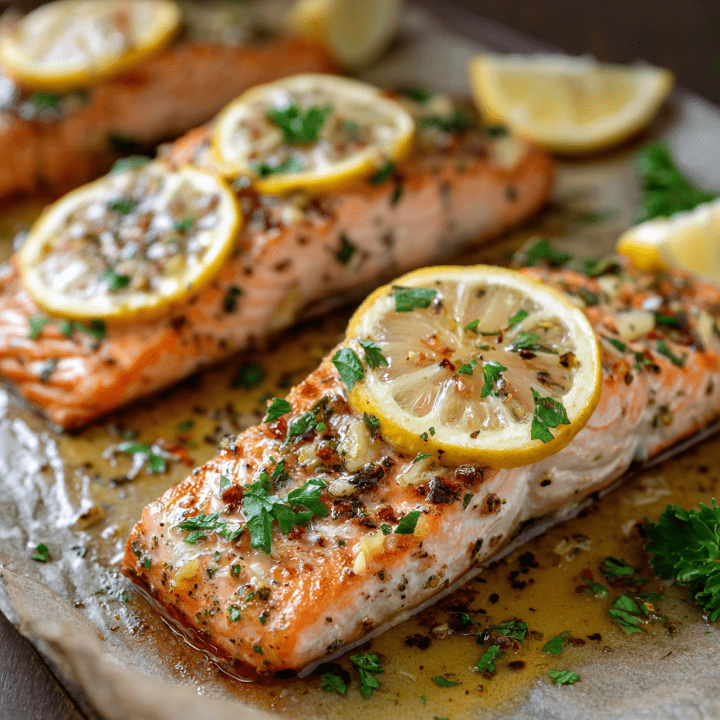 Easy Lemon Garlic Baked Salmon : Healthy, Quick & Omega-3 Rich - Tasty Chow