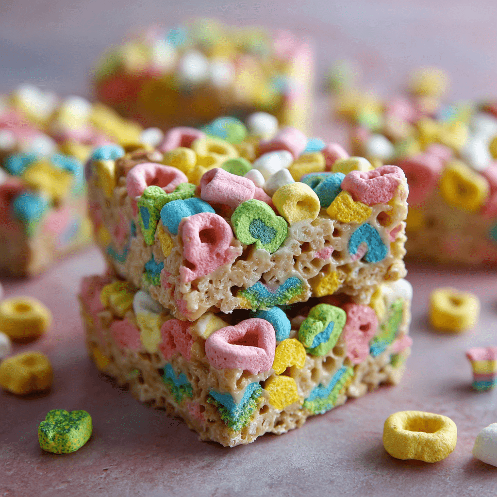 Lucky Charms Treat Bars : Nostalgic, Fun, and No-Bake - Tasty Chow