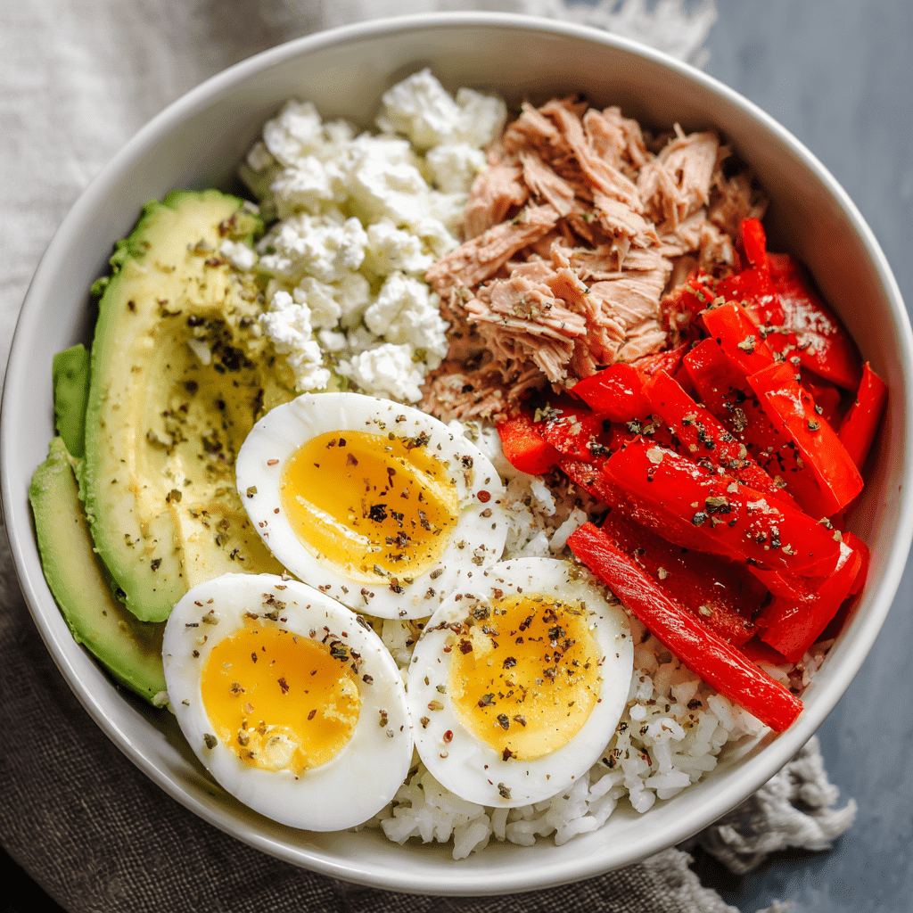 Protein-Packed Tuna & Avocado Rice Bowl : Fresh, Filling, and ...