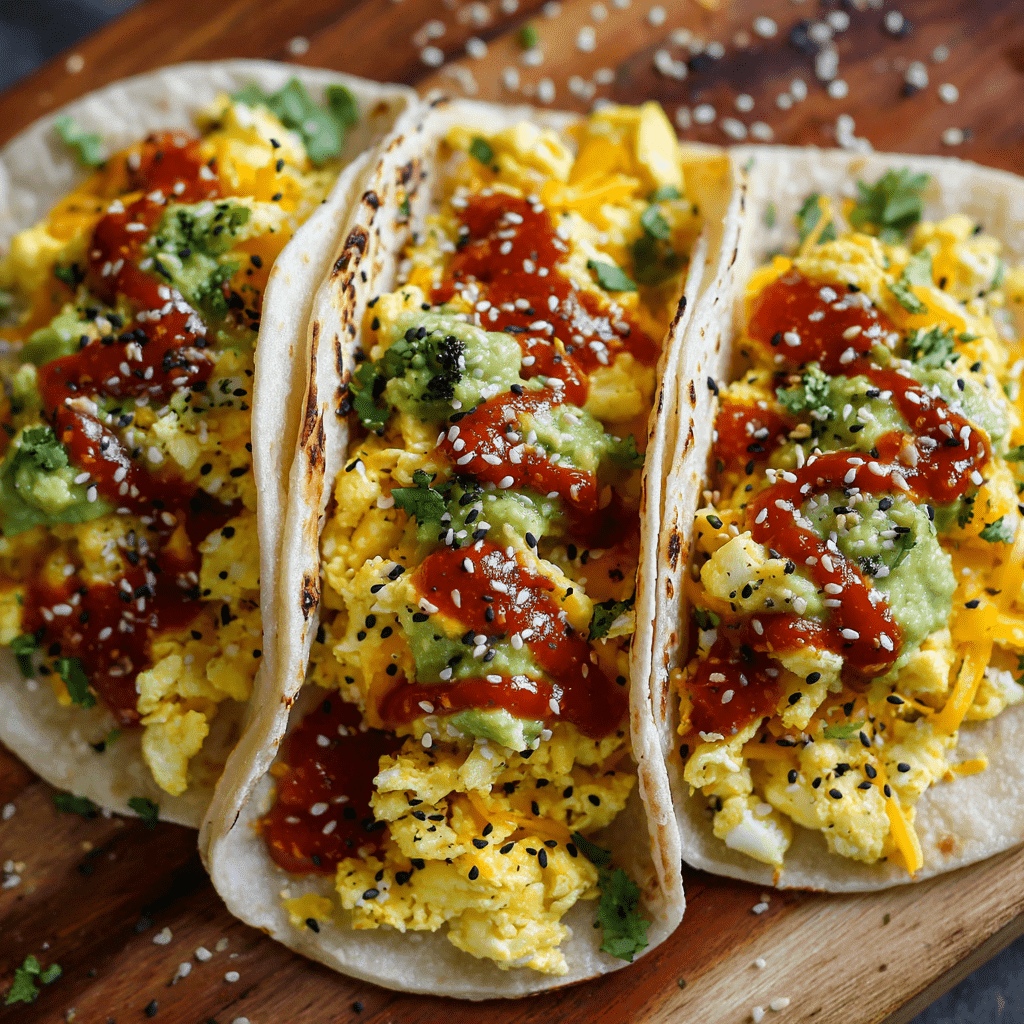 Scrambled Egg Breakfast Tacos : Quick, Creamy, and Packed with Flavor ...