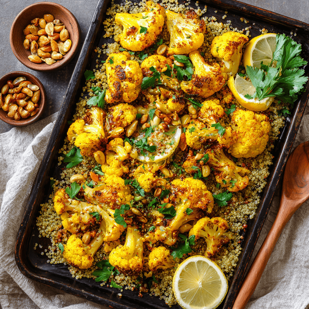 Roasted Turmeric Cauliflower and Quinoa : Wholesome, Golden & Packed ...