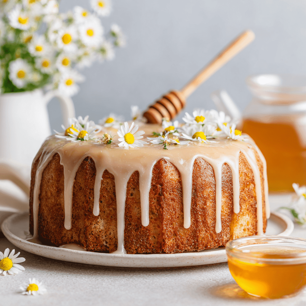 Chamomile Tea Cake with Honey Glaze : Light, Floral, and Comforting ...