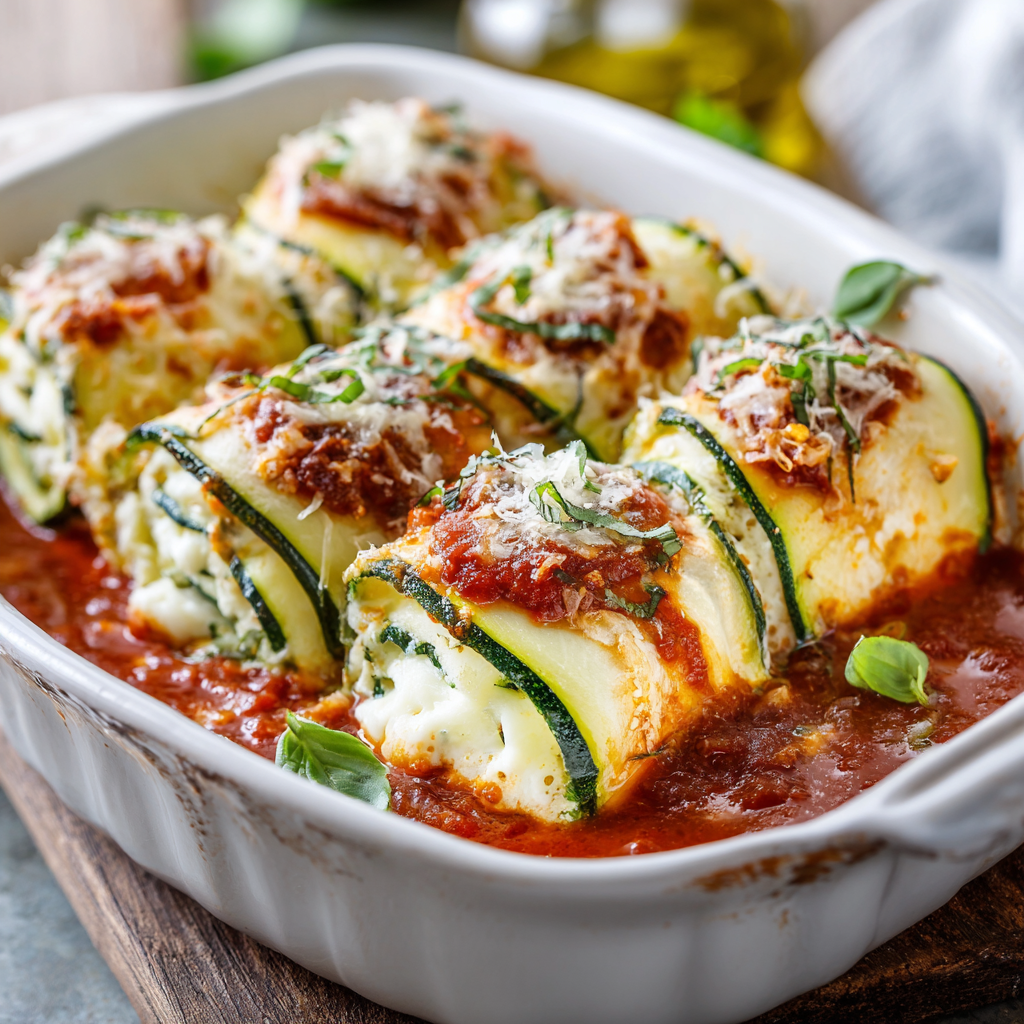 Zucchini Lasagna Roll-Ups : Light, Cheesy, and Packed with Flavor ...