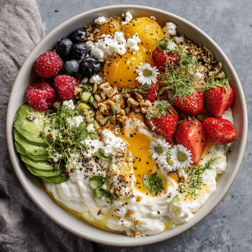 Cottage Cheese Brunch Bowl (Sweet or Savory) : Creamy, High-Protein ...