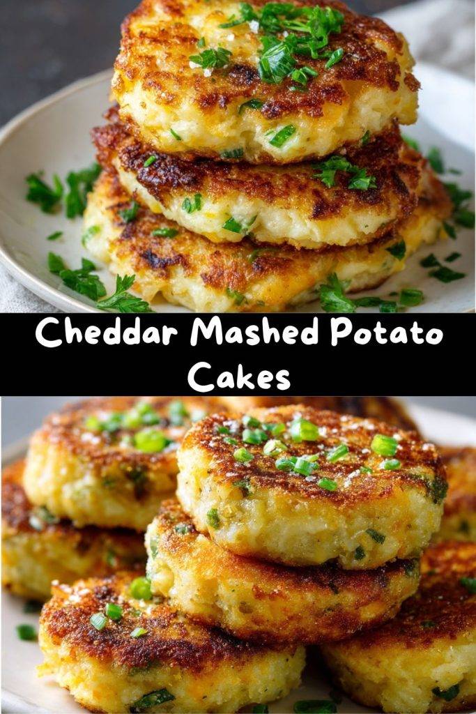 Irish Cheddar Mashed Potato Cakes : Golden, Crispy, and Cheesy - Tasty Chow