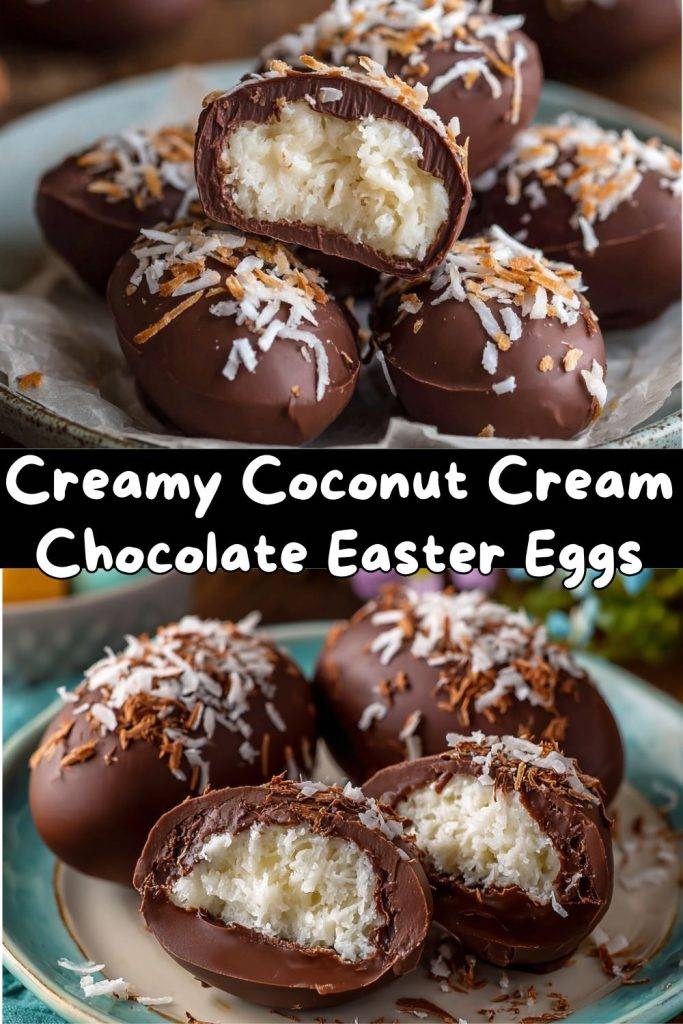Coconut Cream Chocolate Easter Eggs : No-Bake Holiday Candy Delight ...