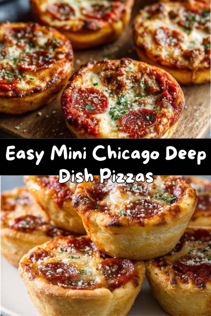 Easy Mini Chicago Deep Dish Pizza : Personal-Sized, Cheesy & Crusty ...