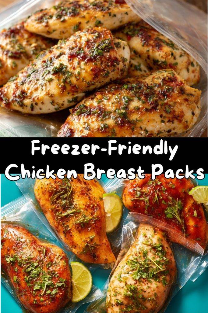 Freezer-Friendly Chicken Breast Packs : Marinated or Cooked, Always ...