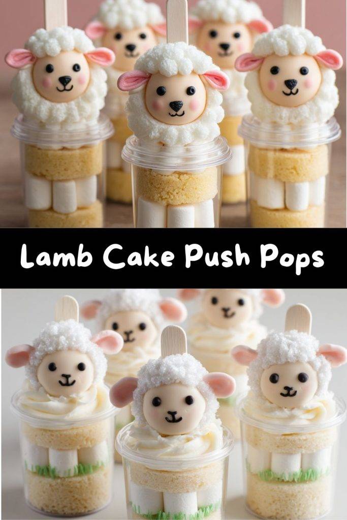 Lamb Cake Push Pops : Adorable Easter Treats for Kids’ Parties - Tasty Chow