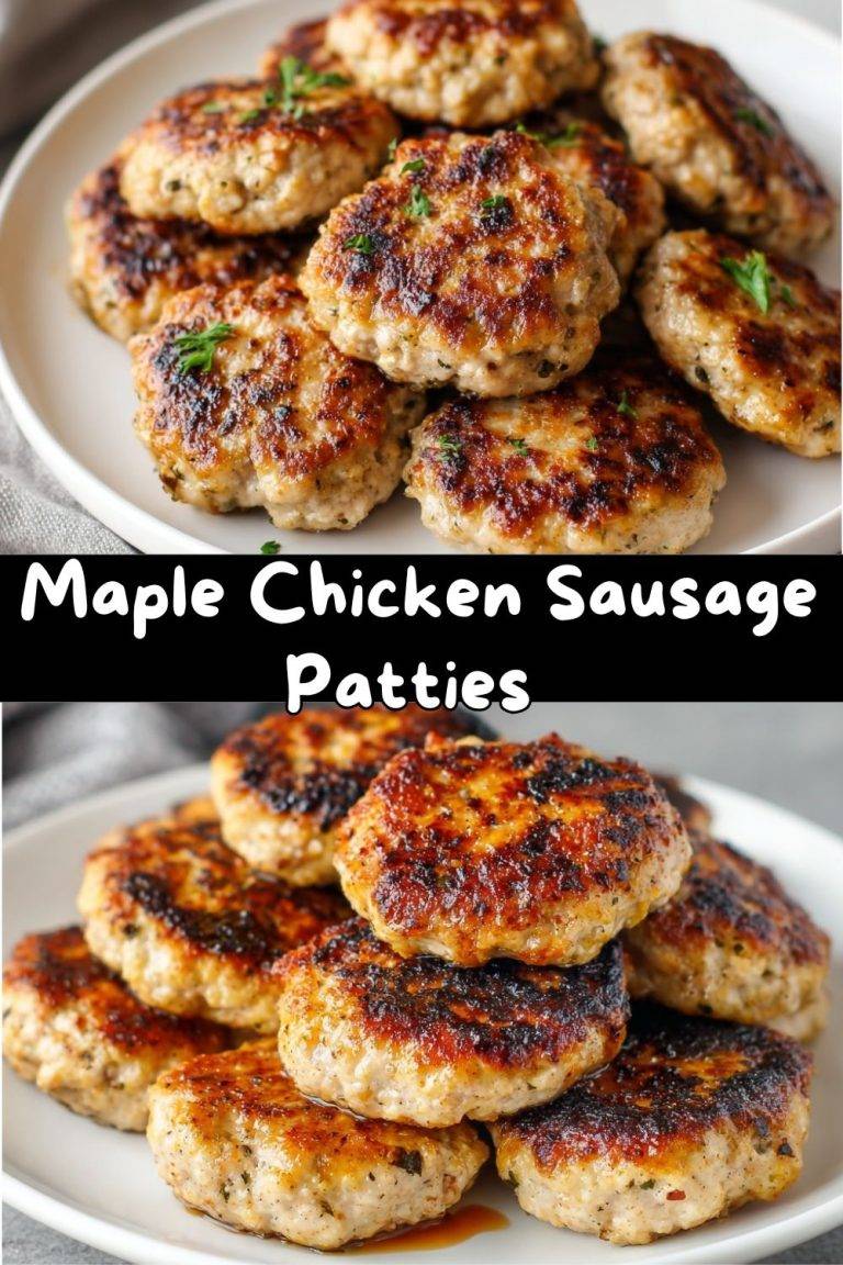 Maple Chicken Sausage Patties : High Protein, Meal Prep Friendly ...