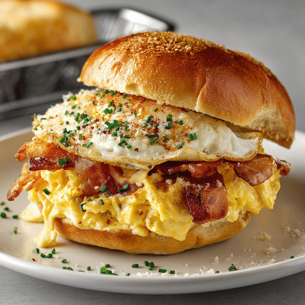 Soufflé Carbonara Breakfast Sammich : A Decadent Morning Showstopper ...