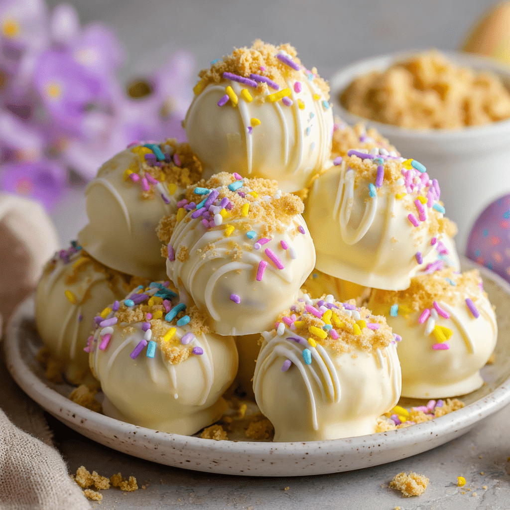 Banana Pudding Easter Truffles : Easy No-Bake Creamy Dessert Treats ...