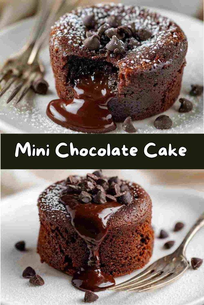 Mini Chocolate Cake (Single-Serve & Ultra Cozy) - Tasty Chow